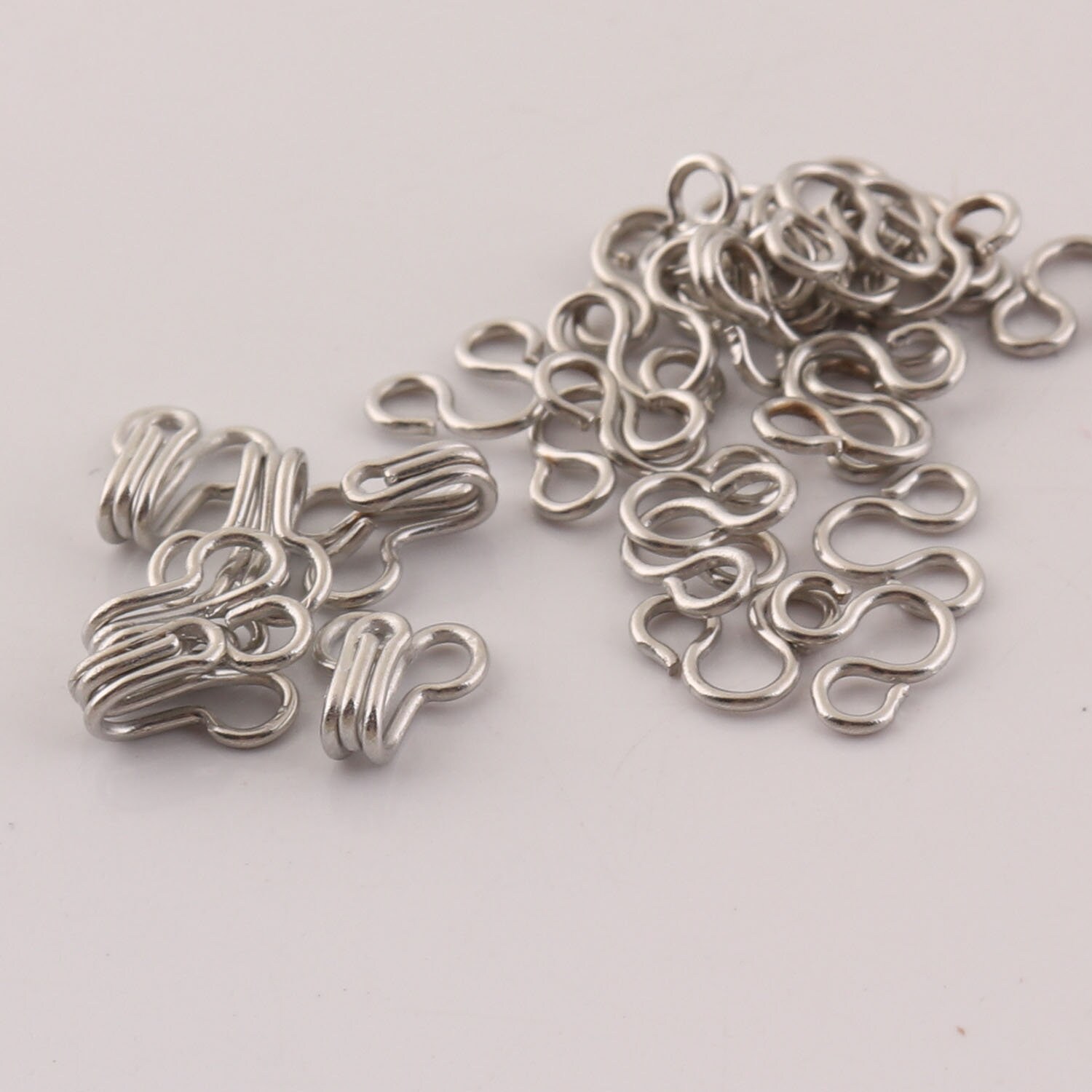 100,hook Eye Closure,silver/black/gold Hook Eye,hook Eye Clasp,clothing ...