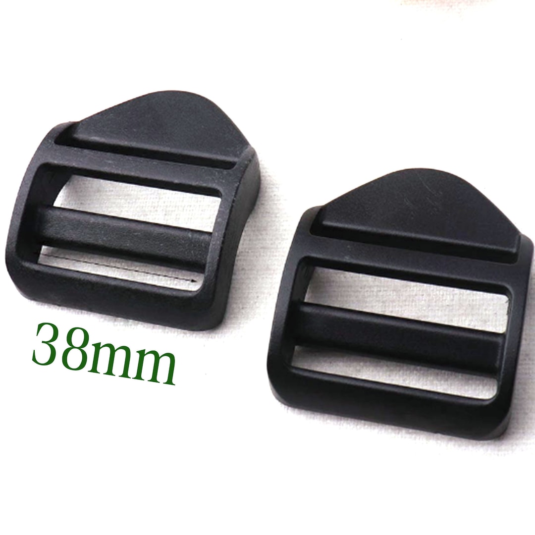 1 1/2"(38mm)black Plastic Slide Buckles Strap Adjuster Buckle, Heavy ...