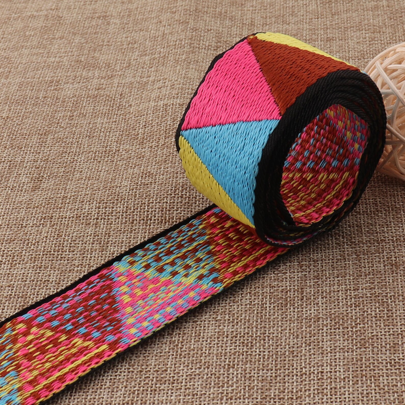 1.5" Colorful Webbing,soft Webbing Purse Strap Purse Bag,geometric ...
