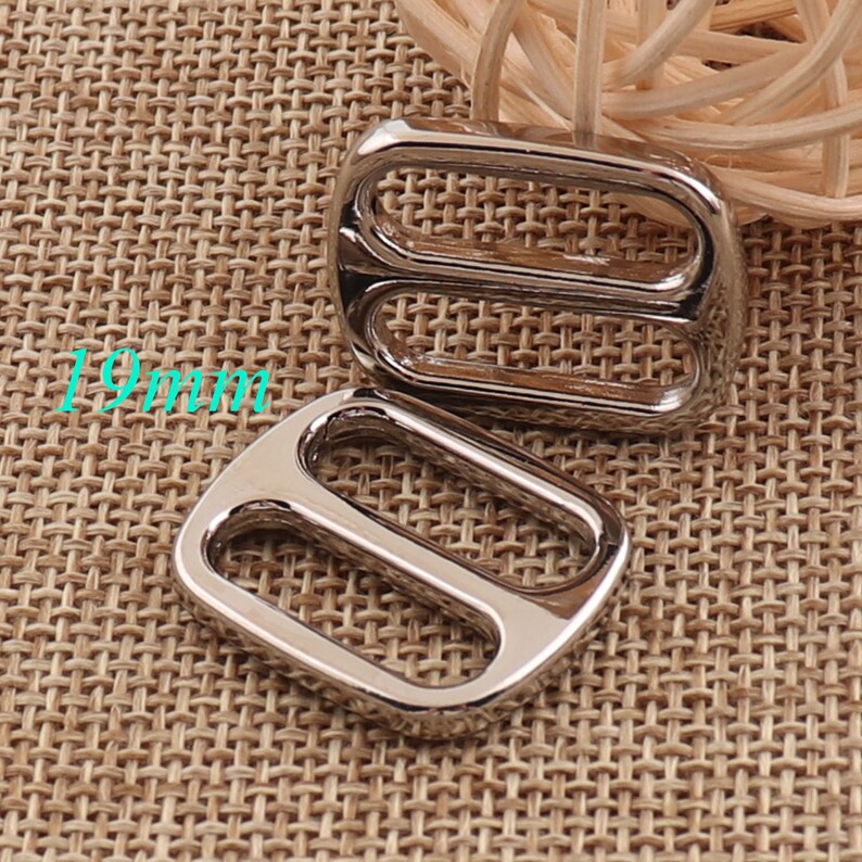 6 Pcs Silver Slide Buckles Adjusting Buckle19mm Purse Buckles - Etsy