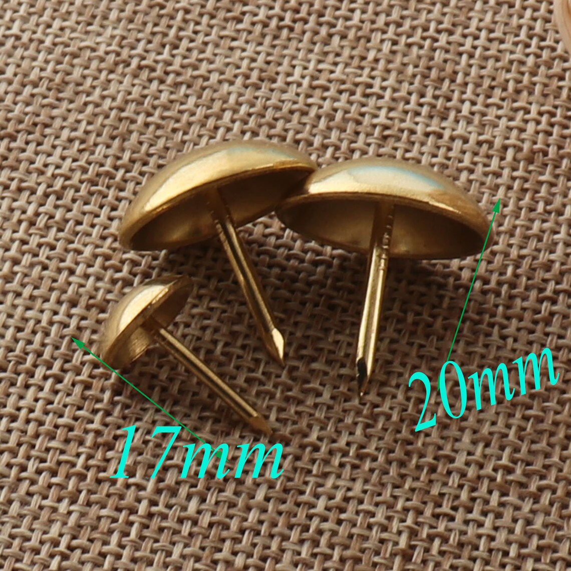 50 Pcs Gold Upholstery Tacks,nailhead Tacks,rivets Upholstery Tacks ...
