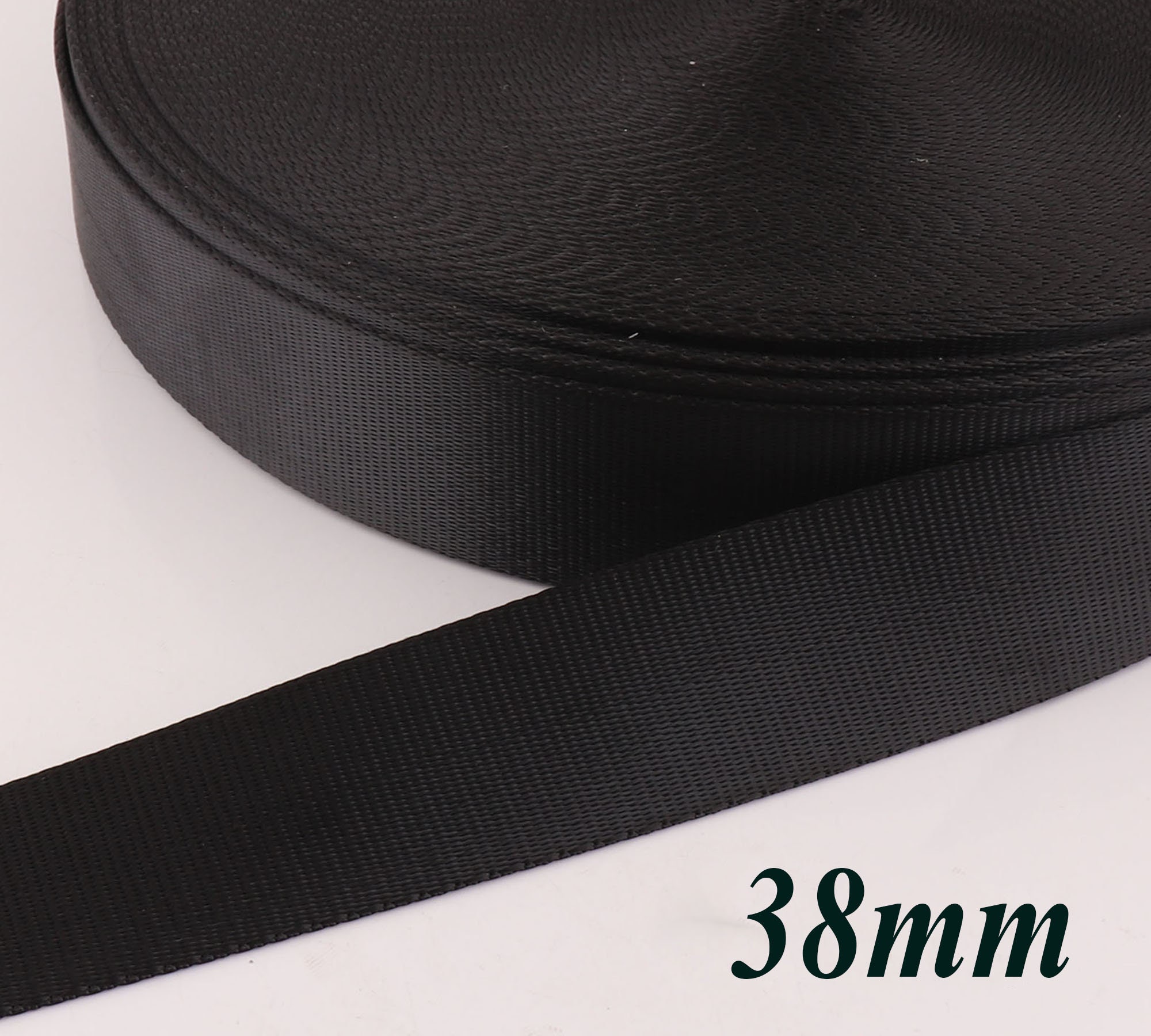 1 1/2 Plain Black WebbingSmooth webbing Keychain | Etsy