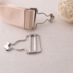 1 1/4"(32mm) Silver Dungaree Buckles,6 PCS Fasteners Dungaree Clips ...