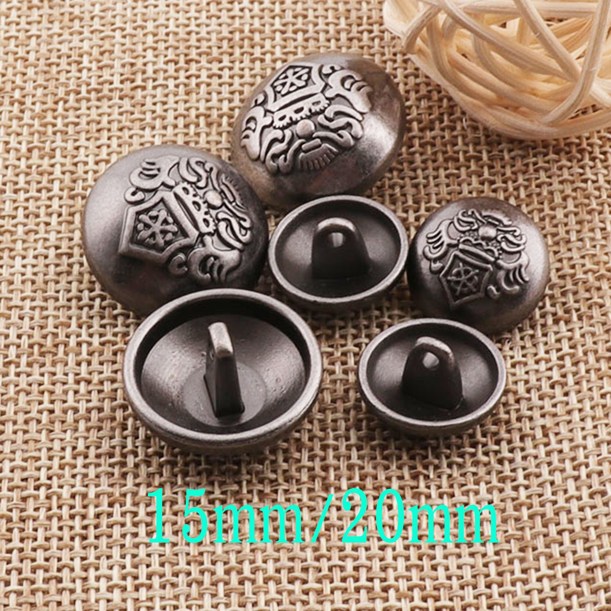 Metal Buttons Military Gunmetal Vintage Metal Button Shank | Etsy