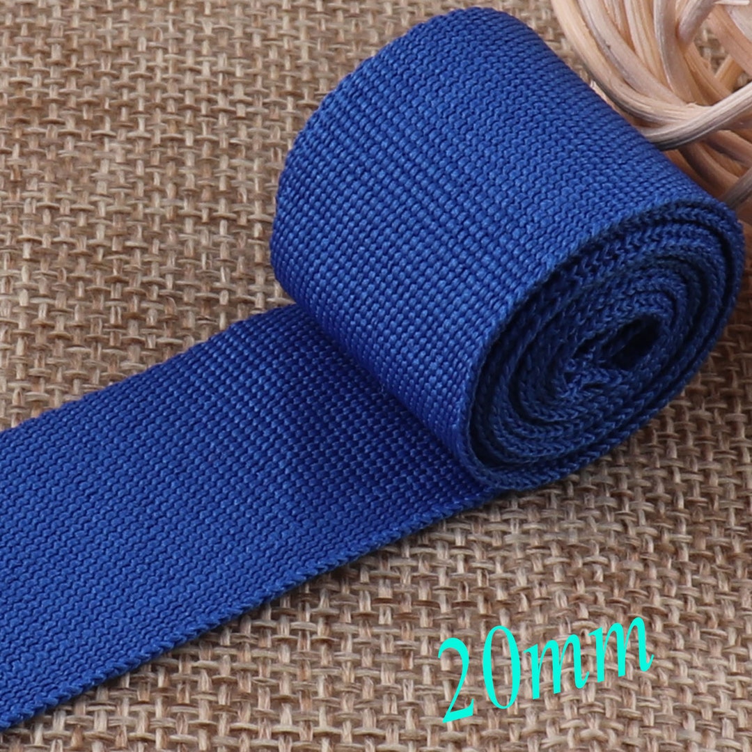 Solid BLUE Color Thin Soft Webbing Belt,webbing Keychain Polyester ...