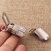 20pcs Silver Suspender Clips,pacifier Baby Clips Paci Holder Clips DIY ...