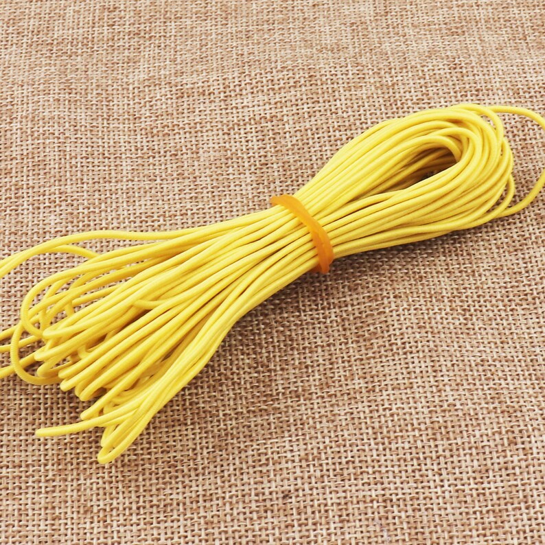 1.5 Mm Nylon Round Elastic Cordcolorful Craft Stretch Elastic - Etsy