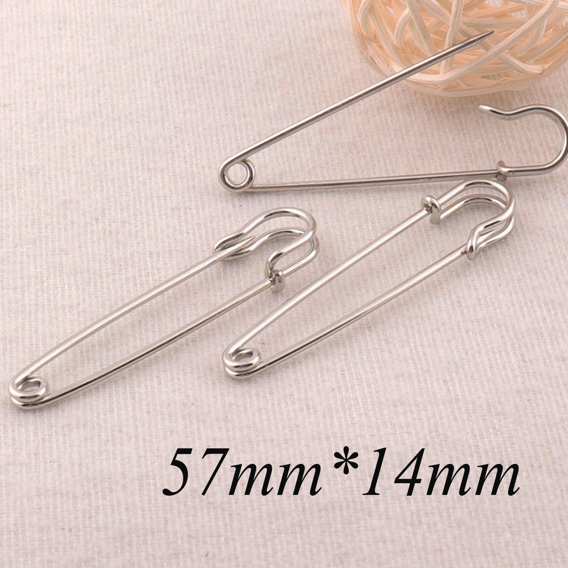 25 PCS Silver Safety PinsMetal safety pins jewelryBrooch Bar | Etsy