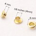 100 Sets Metal Gold Eyelets Grommets With Washers Eyelets,great for ...