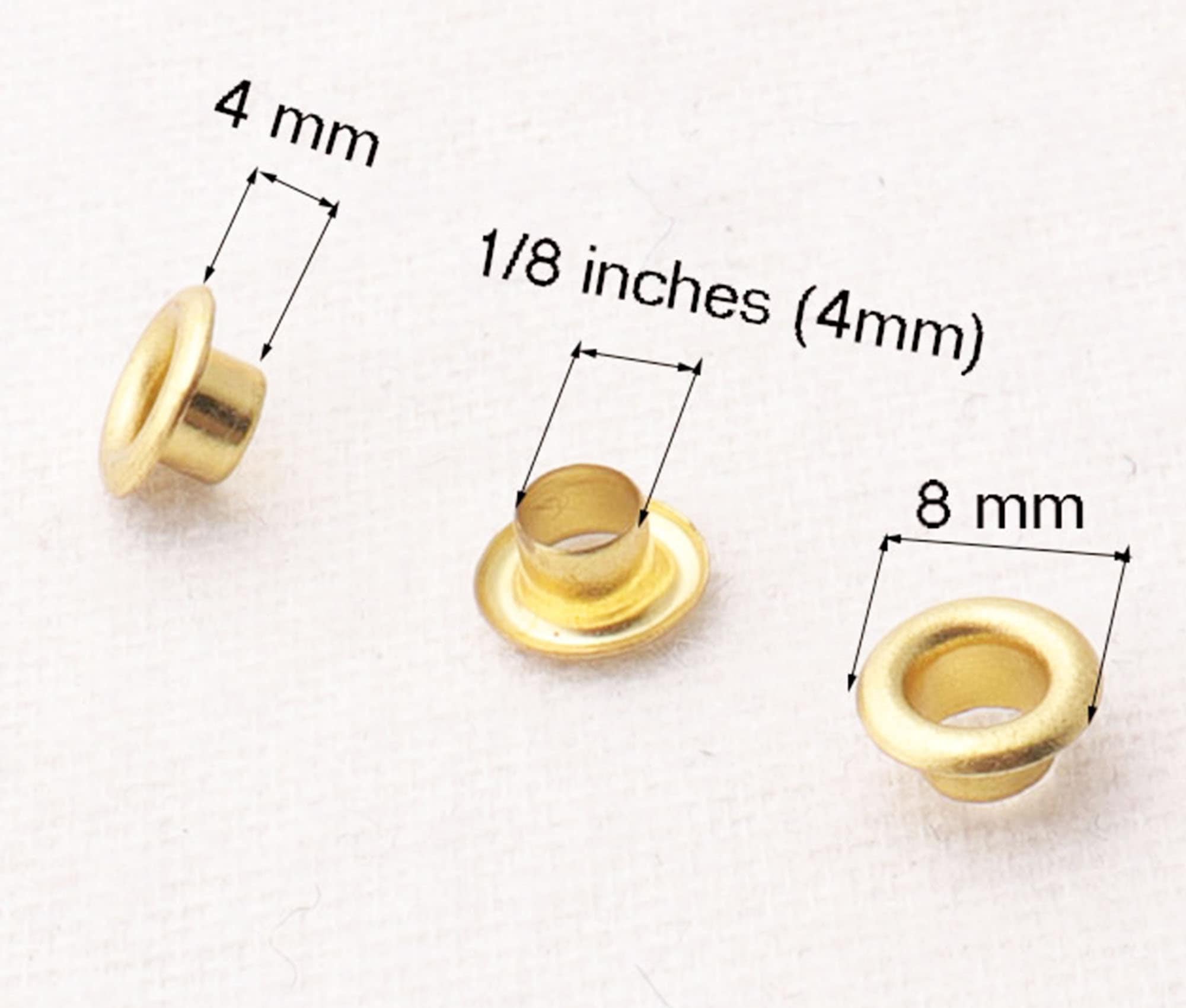 100 Sets Metal Gold Eyelets Grommets With Washers - Etsy
