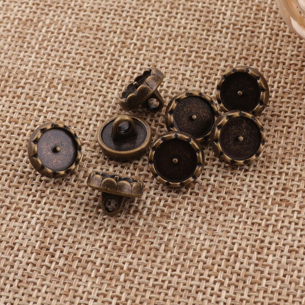 10 pcs Metal Buttons Crafts 3/810mmAntique Bronze | Etsy