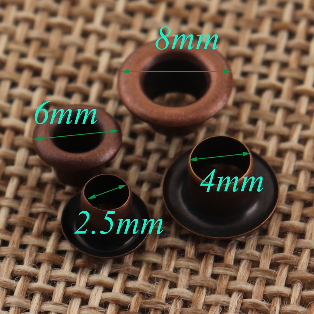 2.5mm/4mm Copper Eyelets,200 PCS Eyelets and Grommets,metal Eyelets ...