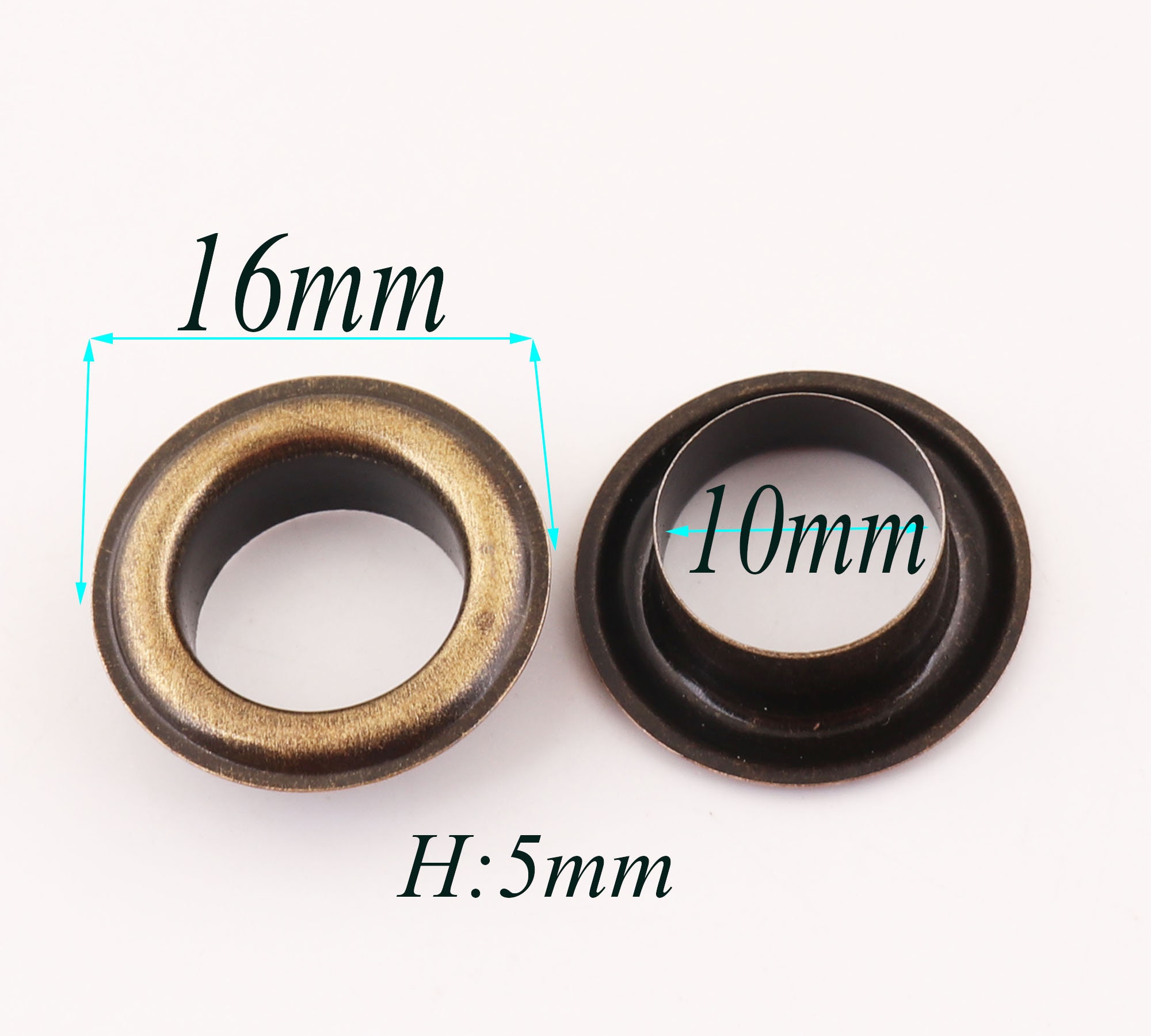 100 PCS Antique Bronze Eyelets and Grommets With Washersfor | Etsy