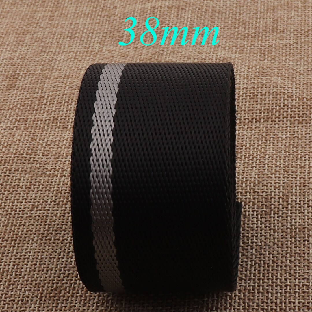 Black Striped Webbing,38mm Soft Smooth Webbing,webbing Purse Strap ...