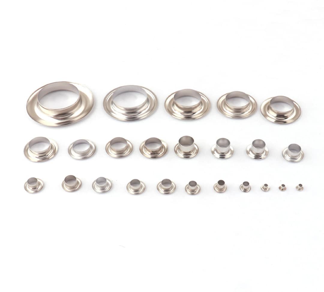 50-200 PCS Silver Eyelets,for Clothes Leather Canvas Bag Rivet Studs ...