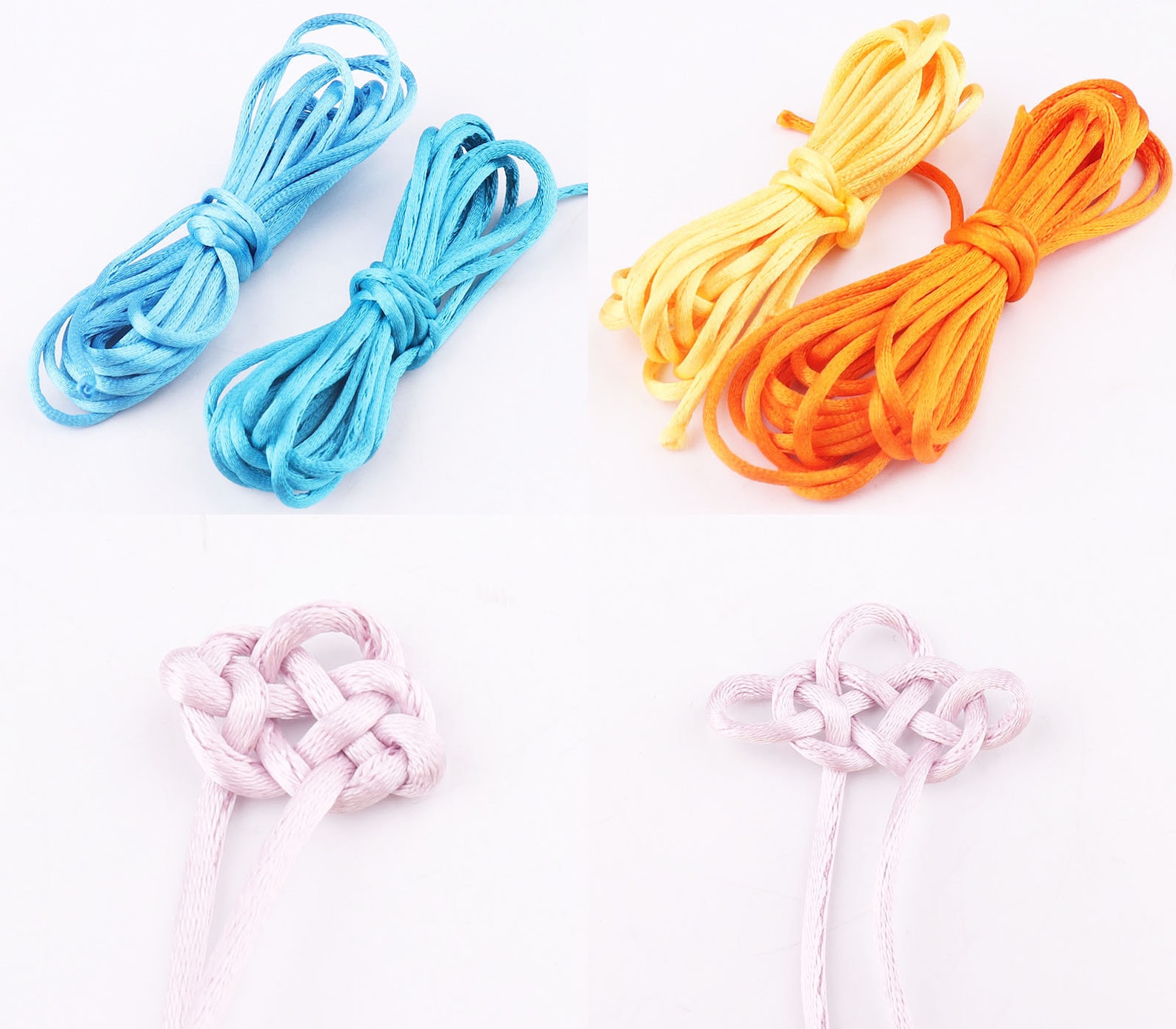 2mm Chinese Knot Cord Satin Nylon Cord Round Cord,rattail Nylon Macrame ...