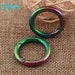 10 Rainbow Spring Ring spring Ring - Etsy