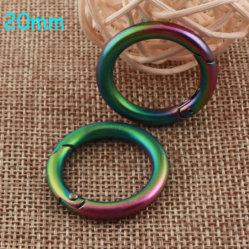 10 Rainbow Spring Ring spring ring | Etsy