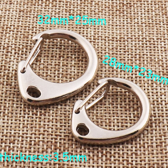 20 Silver Spring Claspself Closing Clasplobster Claw Clasp - Etsy