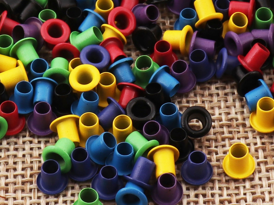 500 PCS Colorful Eyelets Metal Purse Eyelet Round Eyelets Hole | Etsy