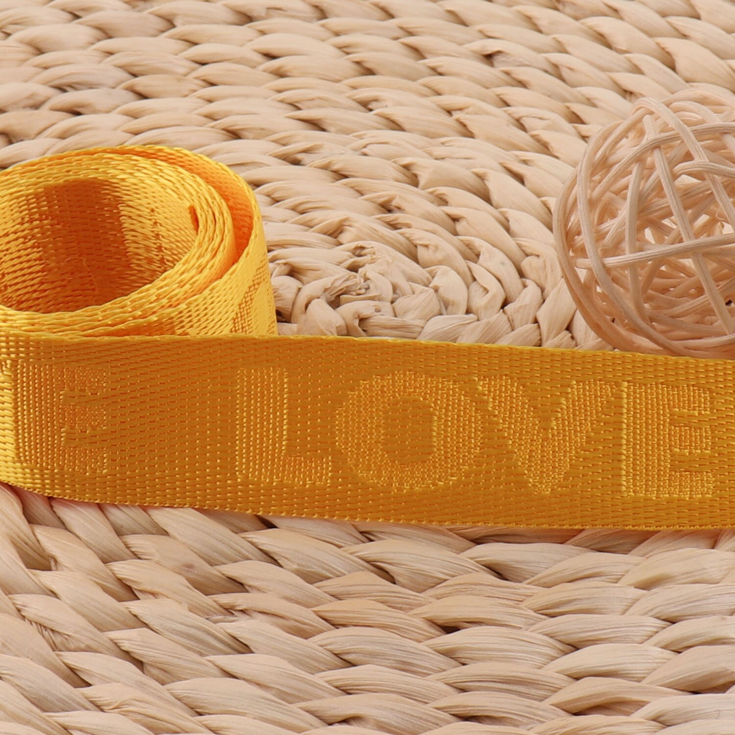 1 Inch Webbingyellow Webbing Smooth Webbing | Etsy