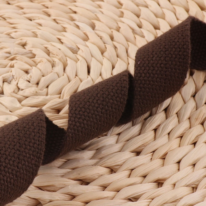 Dark Brown Webbing1 Inch Webbingcotton Webbingkey Fob - Etsy