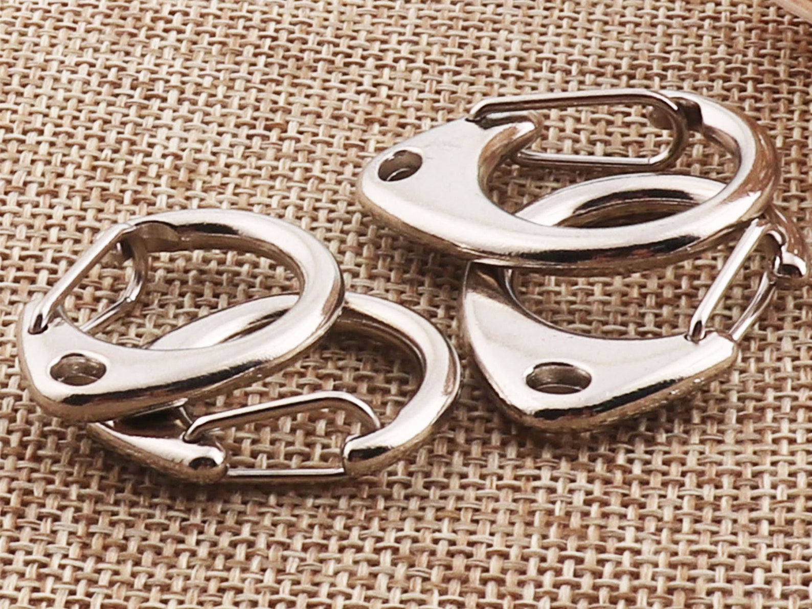 20 Silver Spring Claspself Closing Clasplobster Claw Clasp - Etsy