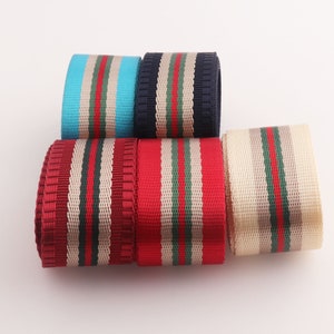 38mm Patterned Webbing,blue/red Webbing,purse Strap,patterned Nylon ...