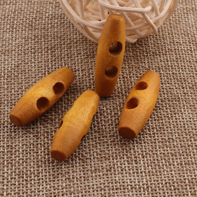 20PC toggle Wooden Buttons yellow Large Wooden Buttons1 - Etsy