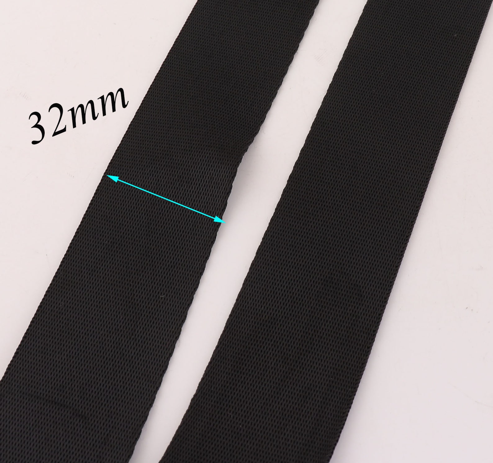 1 1/4 Plain Smooth Soft Webbing Beltsolid Black Webbing - Etsy