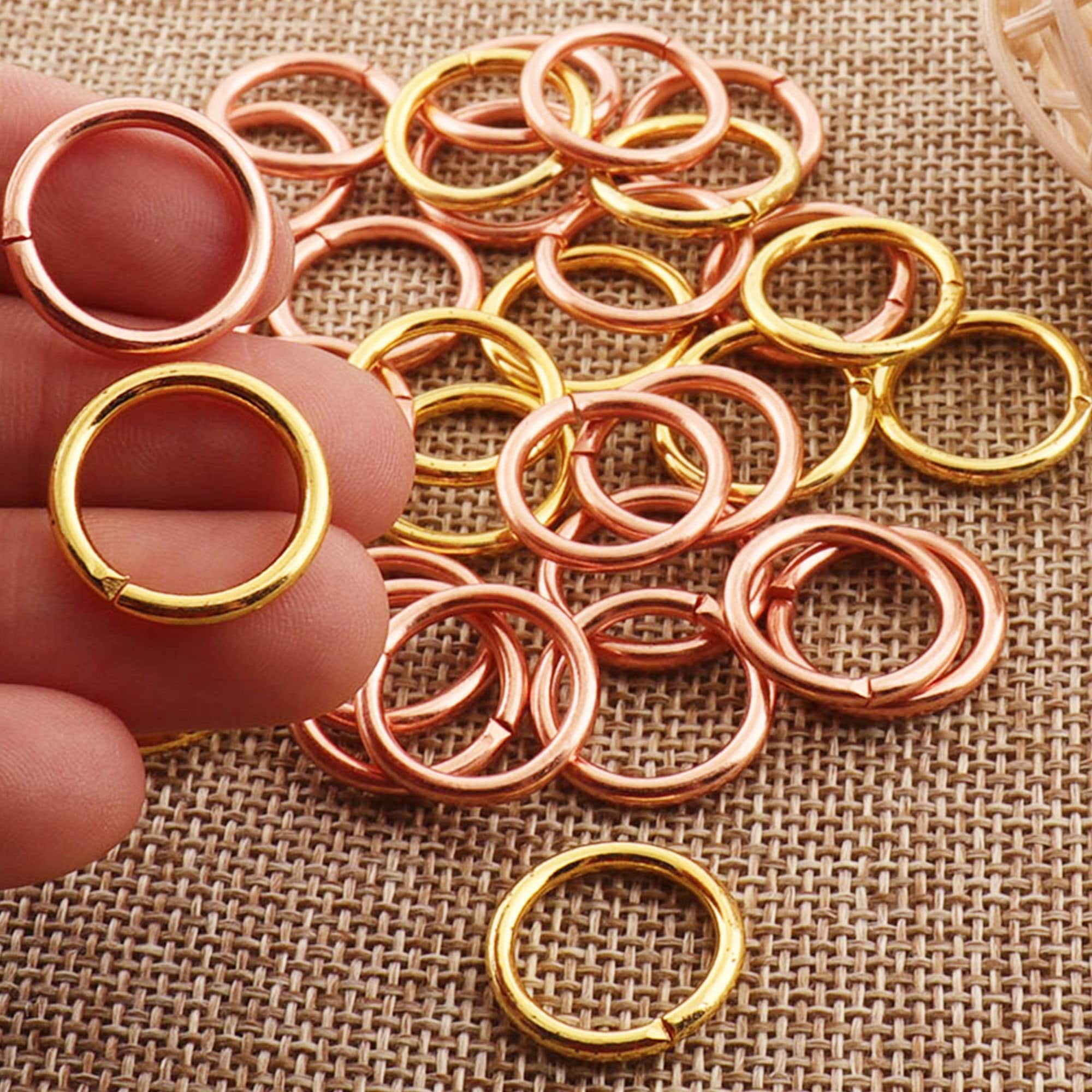 1/213mm40pcsrose Gold/gold O Rings Buckles Choker - Etsy