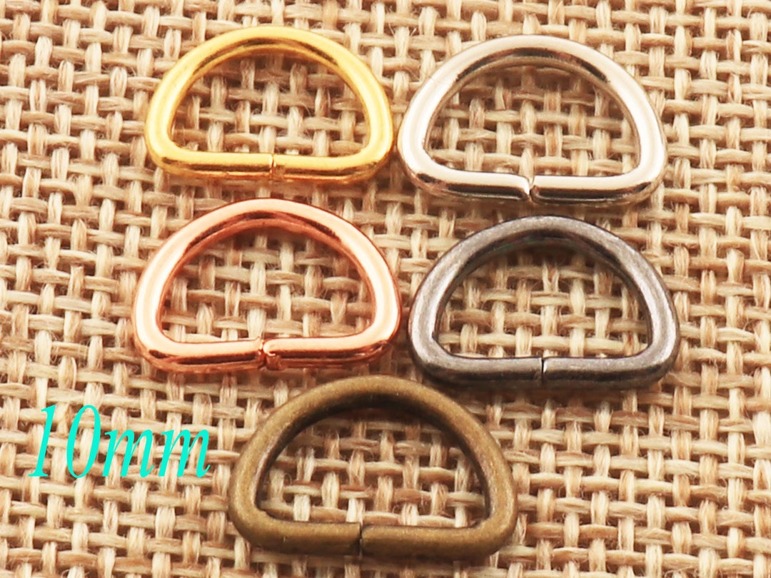 200 PCS MINI D Ring Buckles,10mm FIVE Color D Rings Buckle,webbing ...
