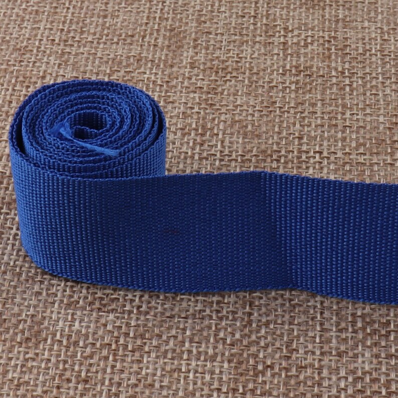 Solid BLUE Color Thin Soft Webbing Beltwebbing Keychain | Etsy