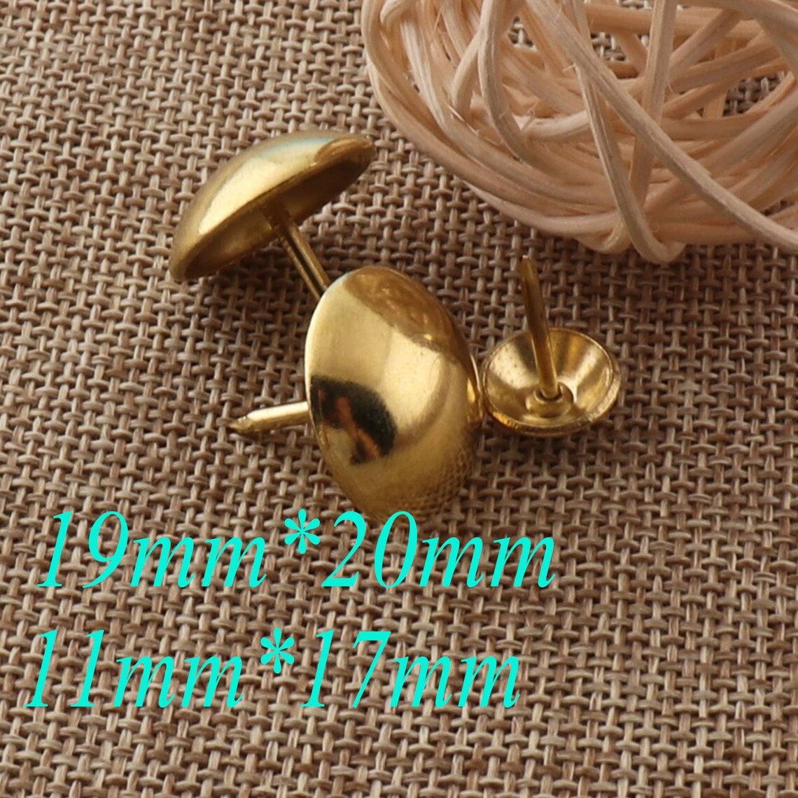 50 Pcs Gold Upholstery Tacks,nailhead Tacks,rivets Upholstery Tacks ...