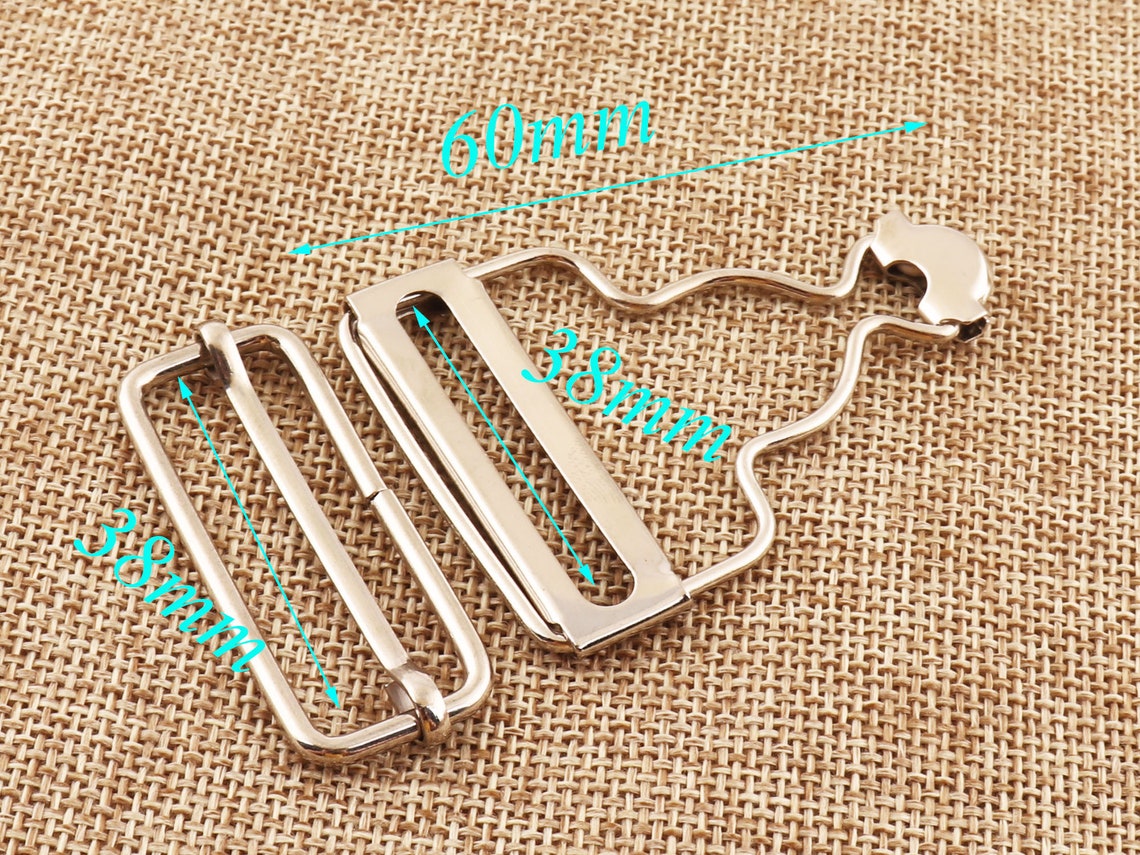 1 1/2" Silver Dungaree Buckles/slide Buckles,dungaree Clips Fasteners ...