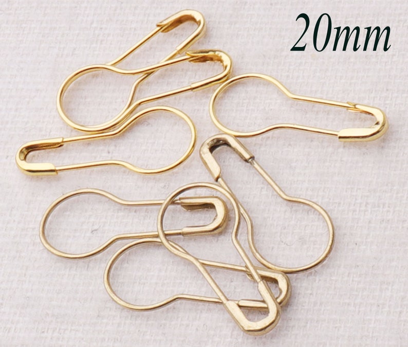 60 PCS Metal Bronze/gold Bulb Pins Safety Pinsstitch Markers | Etsy