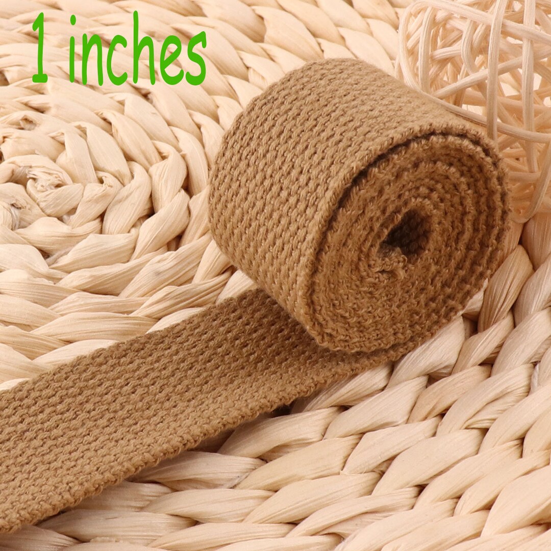 1 Inch Webbing,pale Khaki Cotton Webbing,key Fob Webbing,webbing by the ...