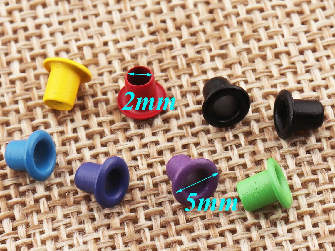 500 PCS Colorful Eyelets Metal Purse Eyelet Round Eyelets Hole | Etsy