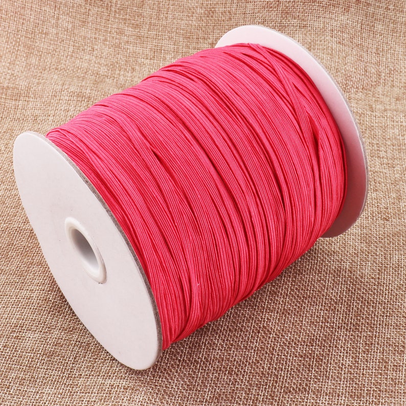 5mm-1/4 Coloful Nylon Flat Elastic Cord Bandstretch - Etsy