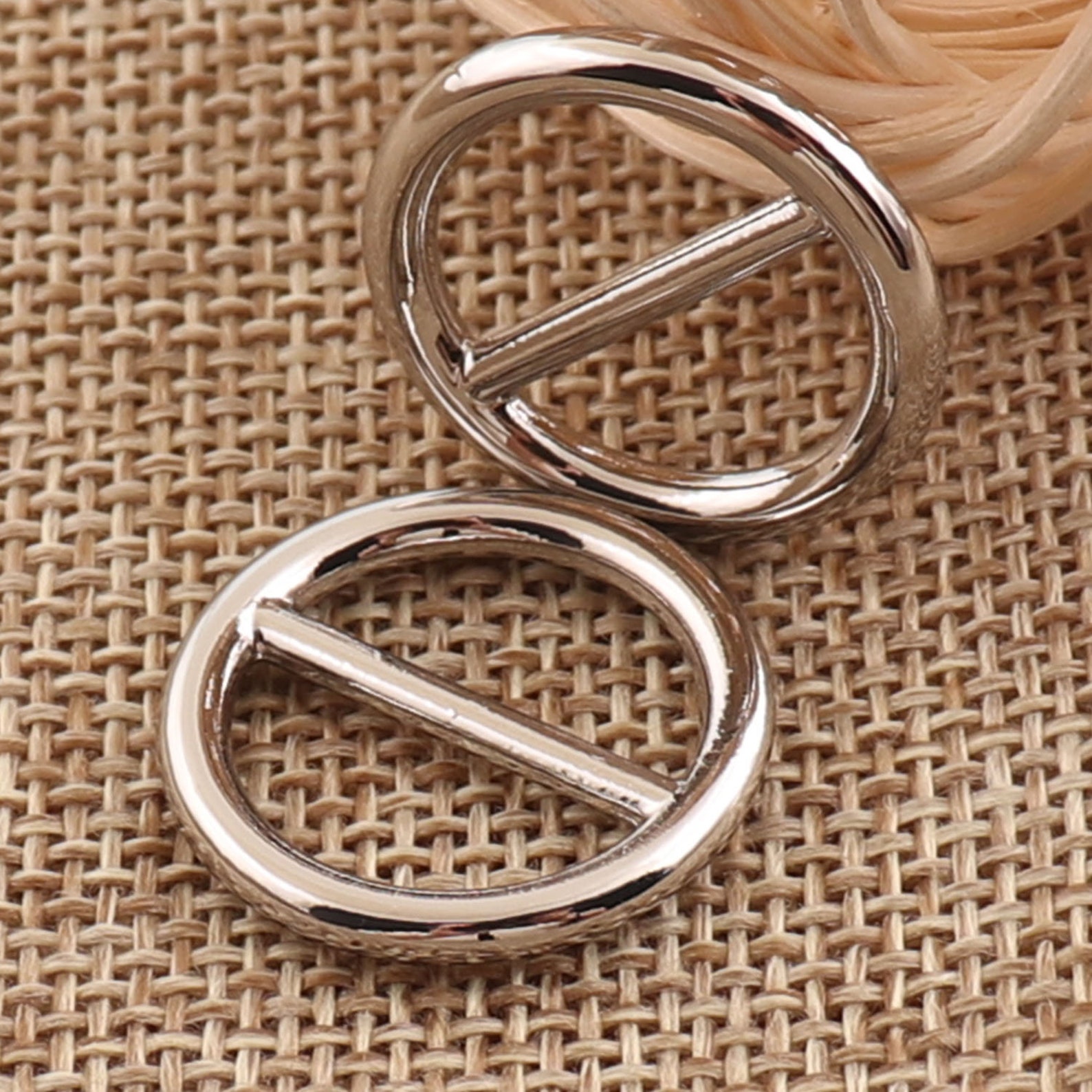 10 Round Slide BucklesAdjuster Buckles15mm Silver Belt | Etsy