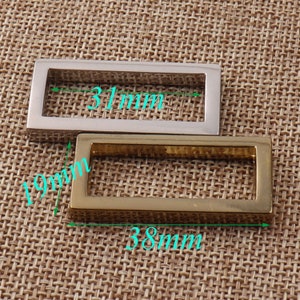 10 Rectangle Rings,32mm Square Rings,silver/gold Plated Rectangular ...