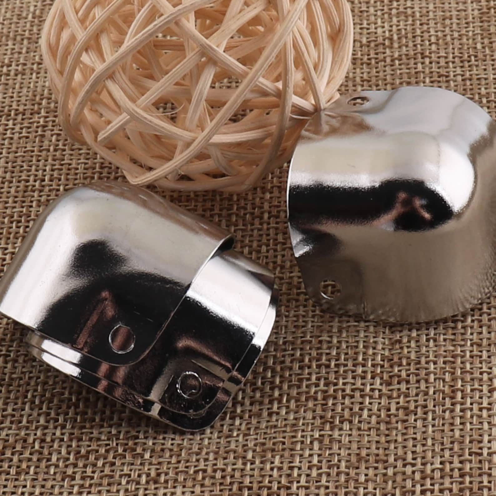 1-10 Sets Metal Corner Protectors,box Corner,25x25mm,silver Corner Cet ...