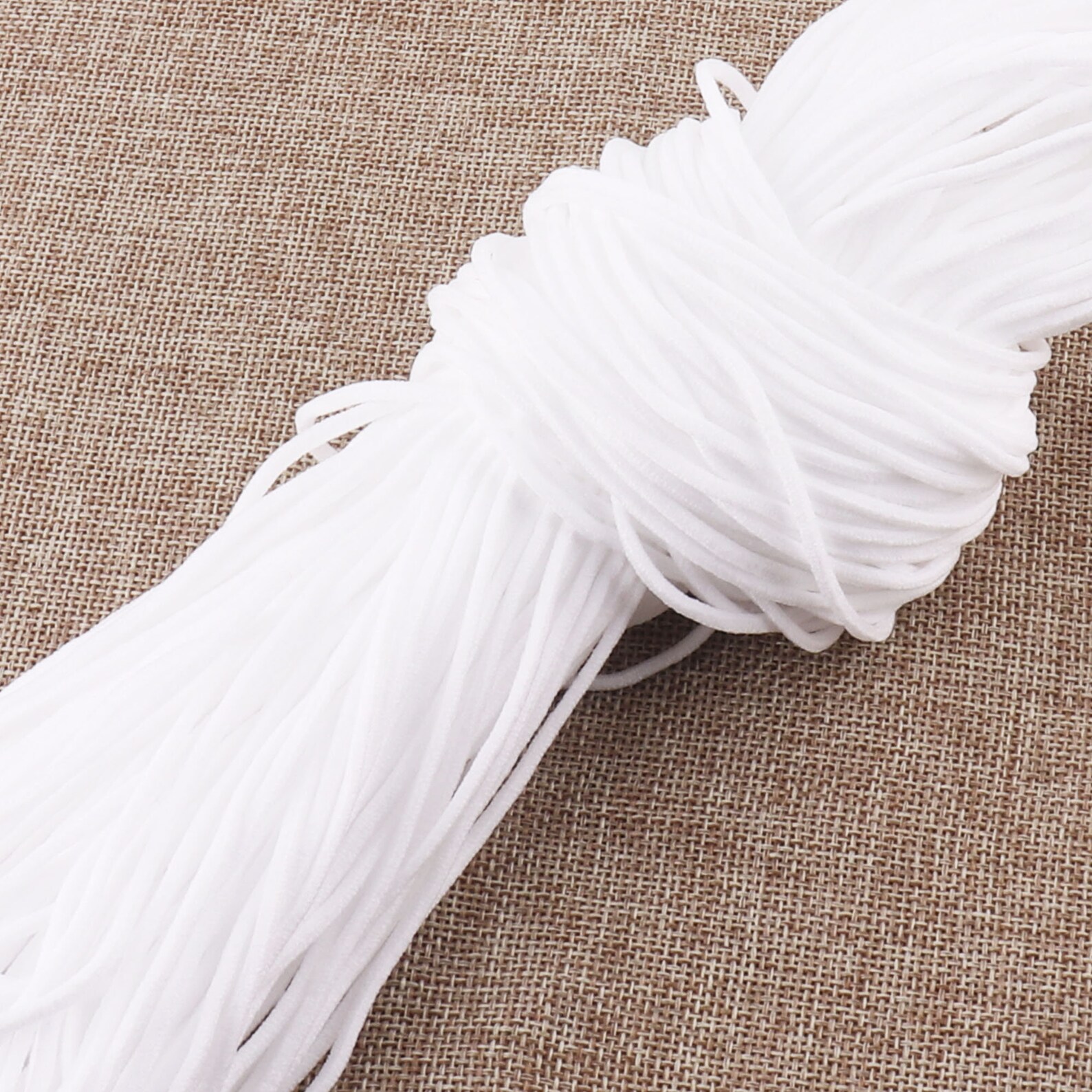 10-100 Meters White Nylon Cotton Elastic CordElastic Cord | Etsy