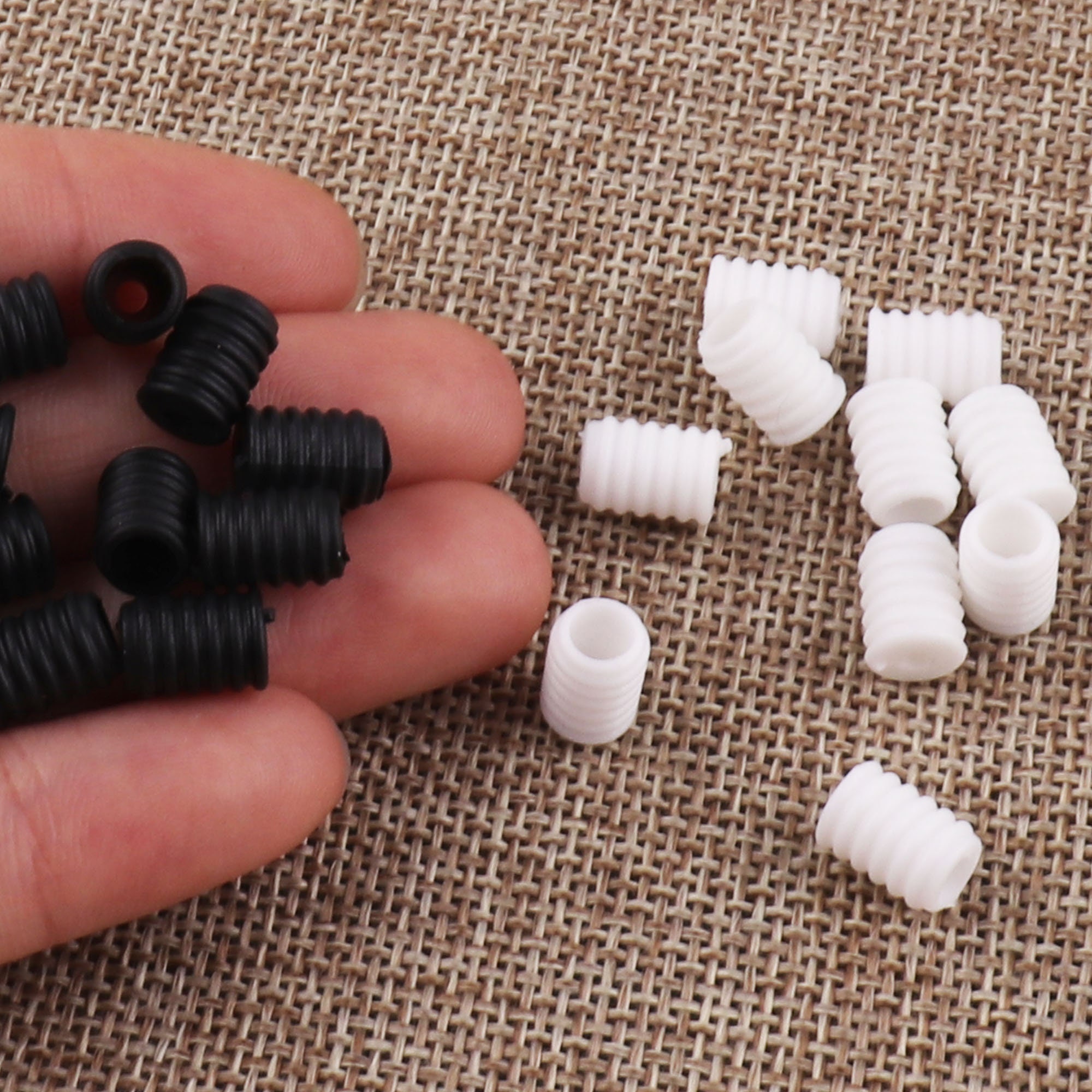 20-500 PCS Cord Lock White/black/pink/black/gray Adjuster Stop Cord ...
