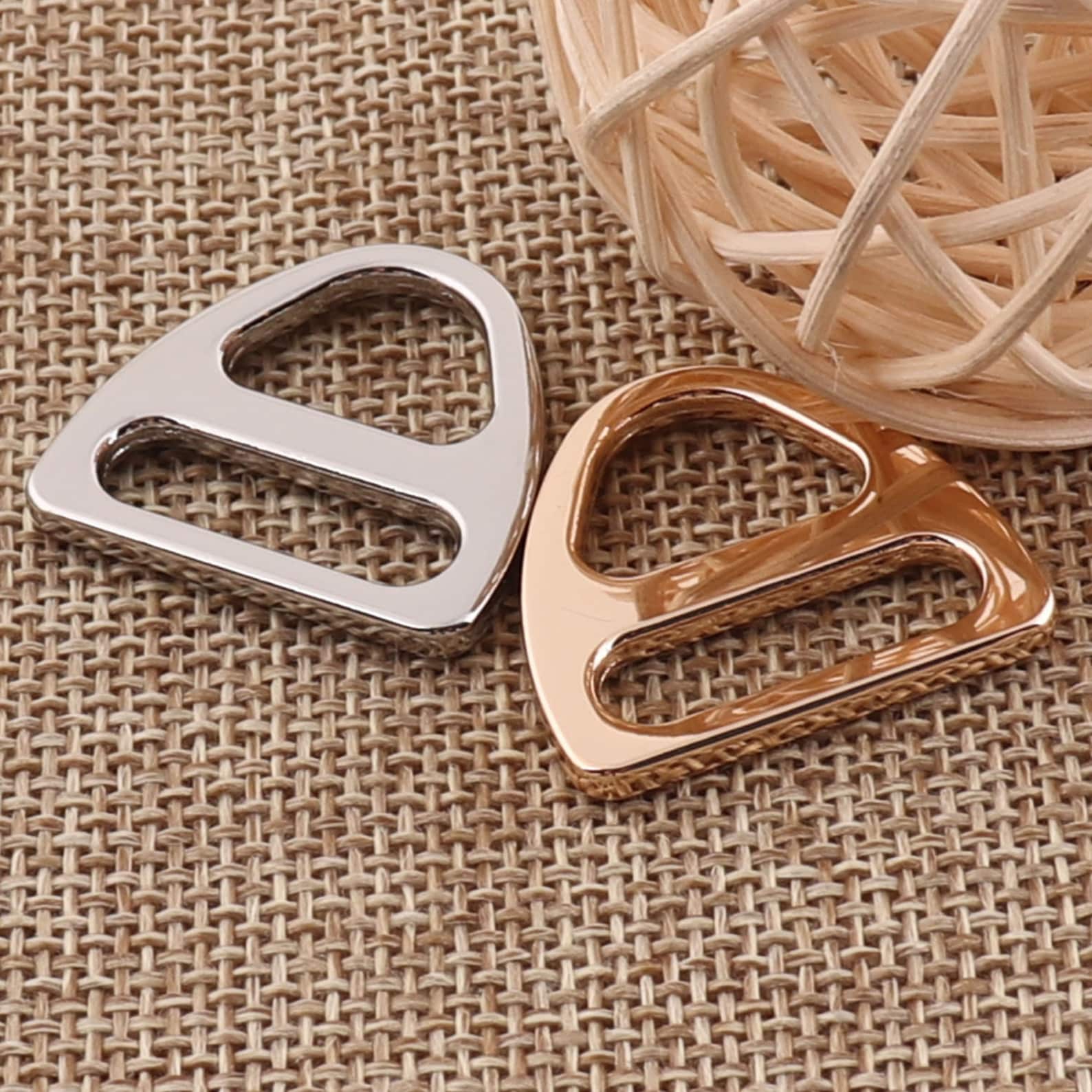 20 Triangle Slide Bucklesstrap Fasteners20mm Silver/gold - Etsy