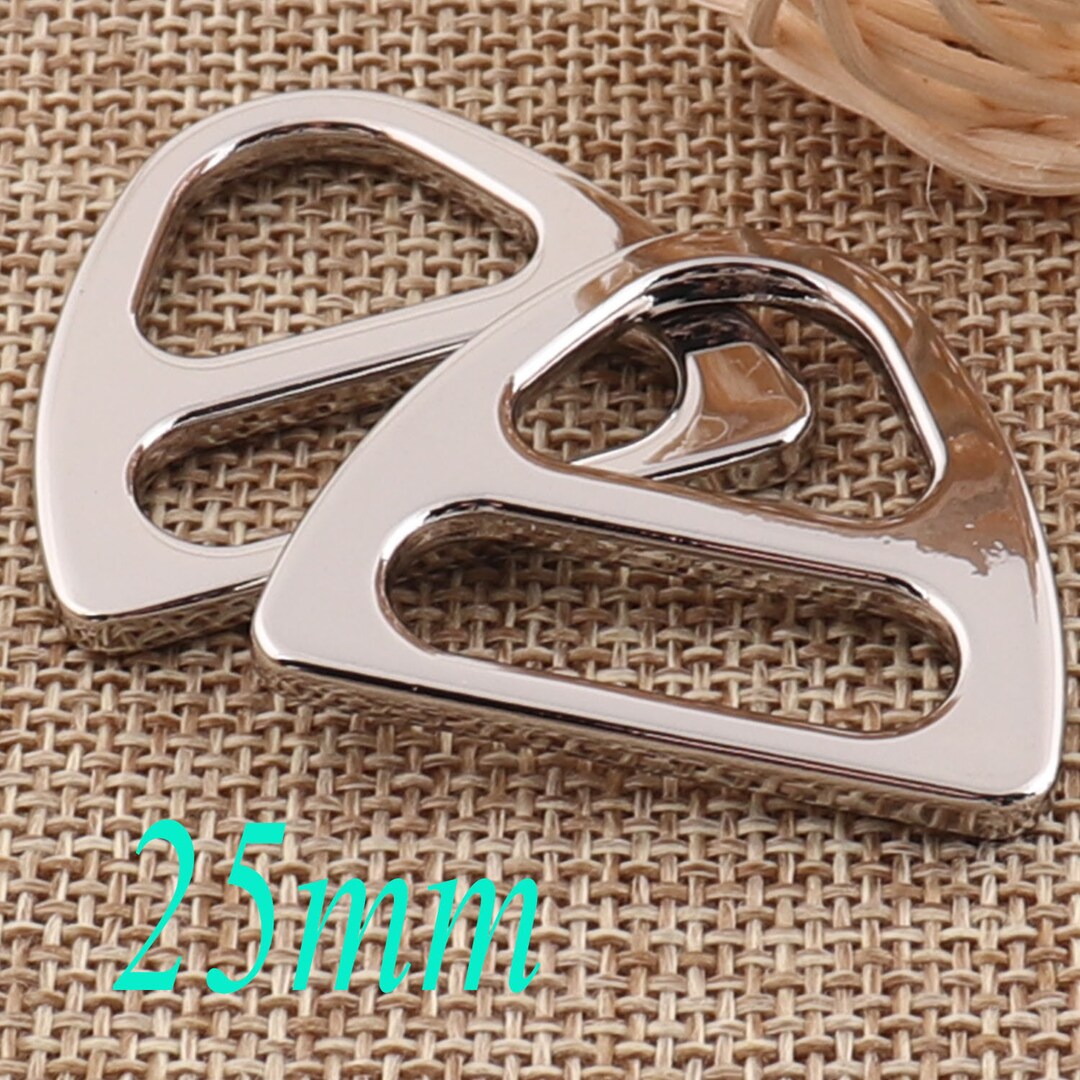 6 Triangle Slide Buckles,strap Fasteners,1" Silver Belt Buckle,adjuster ...