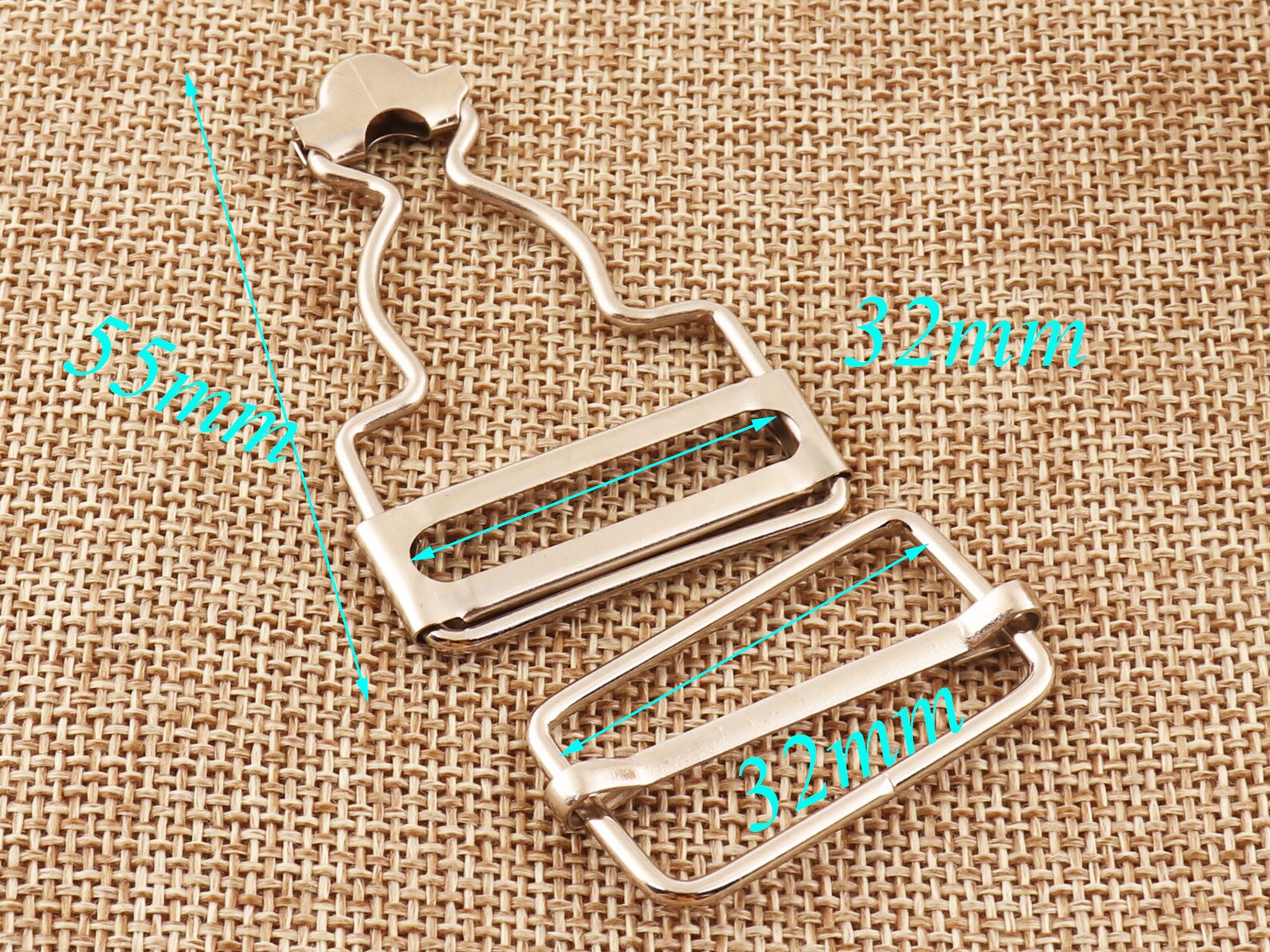 8 Sets Silver Dungaree Buckles/slide Buckles,dungaree Clips Fasteners ...