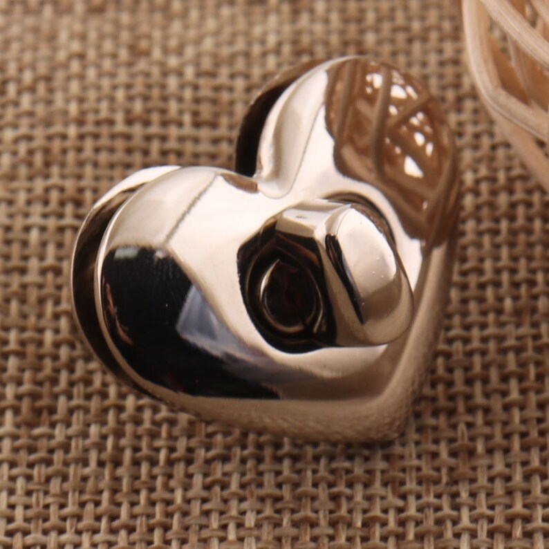 6 Silver Purse Locksheart Shape Twist Closure Lockpurse | Etsy