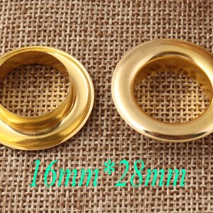 50 PCS Metal Large Gold Eyelets and Grommets,eyelets Grommets With ...