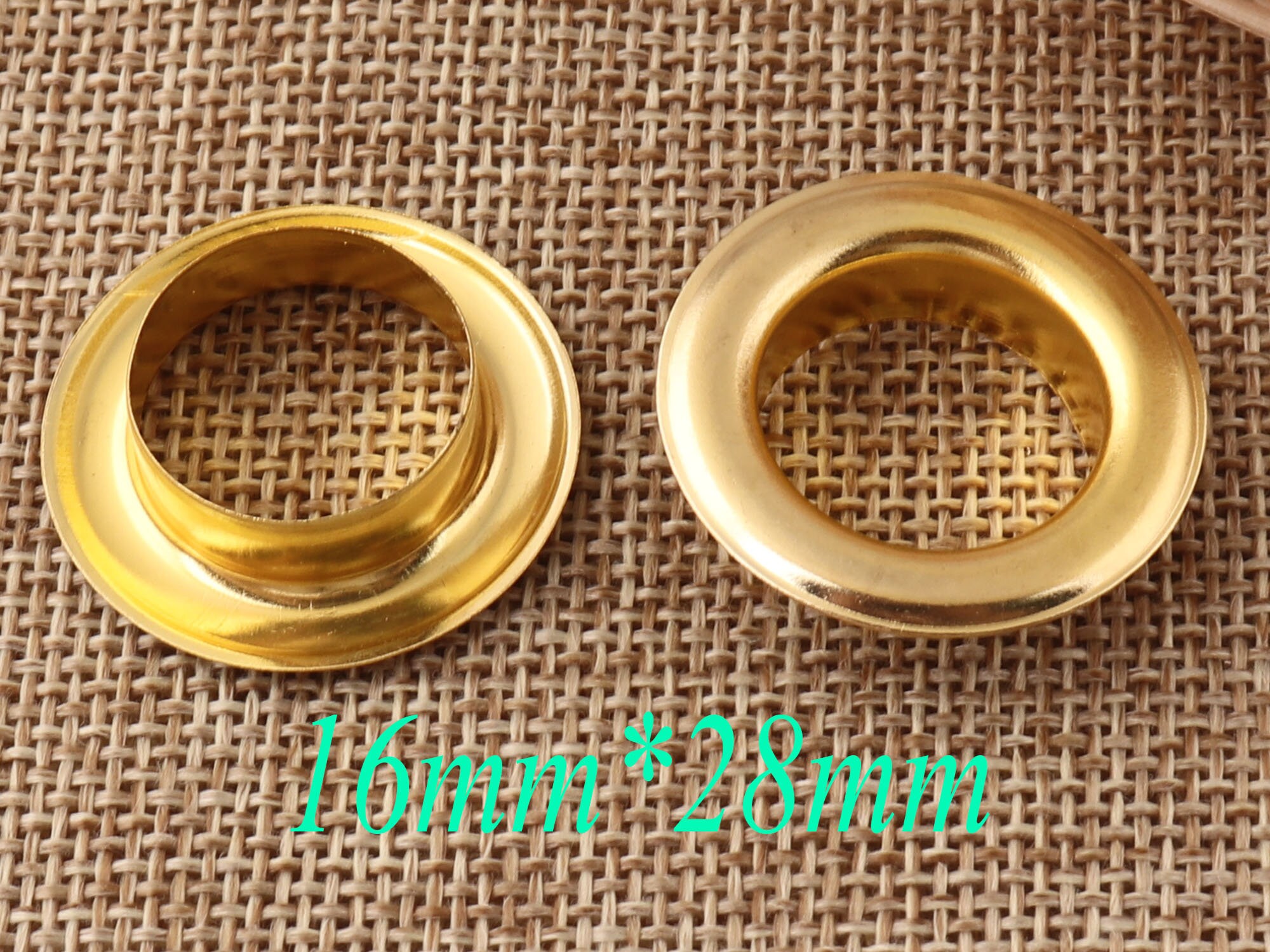 50 PCS Metal Large Gold Eyelets and Grommetseyelets Grommets - Etsy